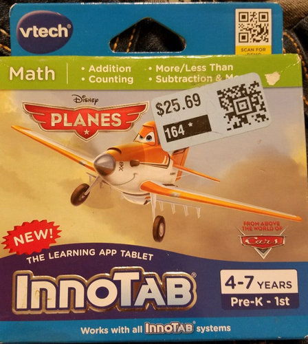 NEW VTECH INNOTAB CARTRIDGE DISNEY PLANES MATH AGE 4-7 | eBay
