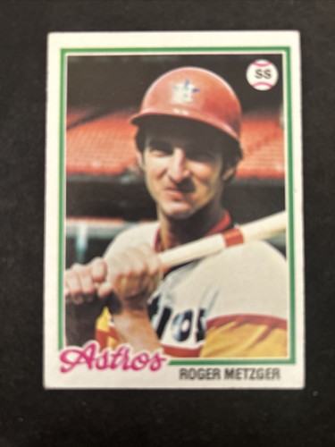 1978 Topps Baseball Card #697 Roger Metzger Houston Astros NmMt Free ...