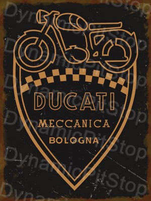 Ducati Motorcycle Rustic Tin Metal Sign Australian made | eBay Australia
