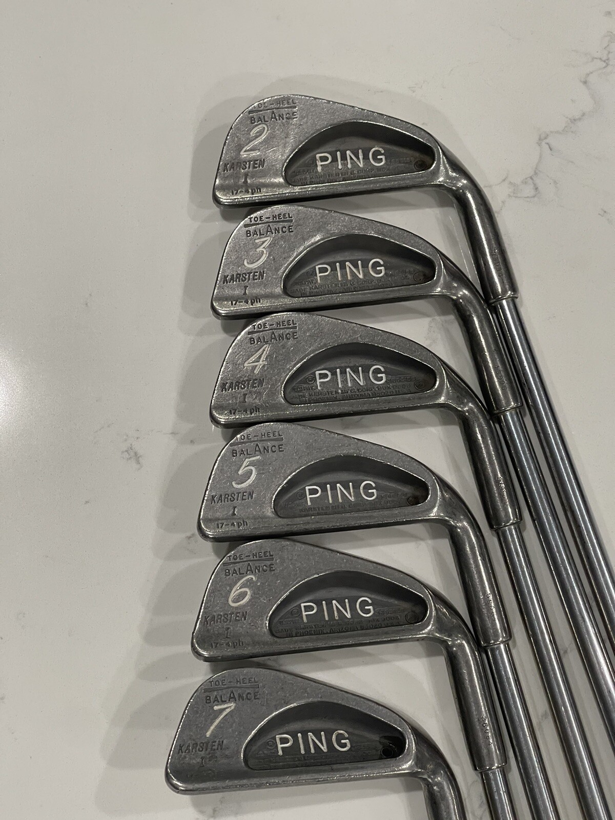 Ping Karsten 1 Black Dot 2-7 Iron Set Steel Shafts Men’s Right Handed ...