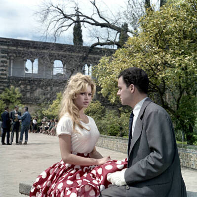 Brigitte Bardot and Michel Roux in La Femme et le Pantin 1950s Old ...
