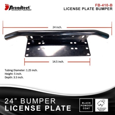 Front Parking License Plate Bumper Guard Protector Frame Bracket Mount ...