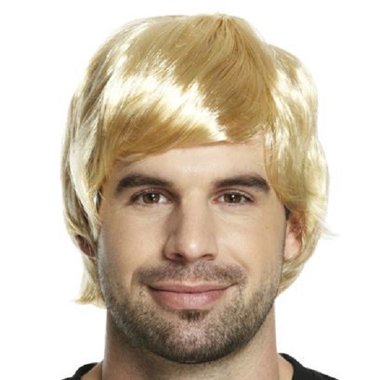 Black Blonde Wig 80s Boy Band Boris Johnson Donald Trump Style Adult ...