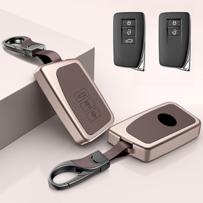 Alloy Leather Car Key Case Cover For Lexus NX RX IS GS ES RC 200 250 ...