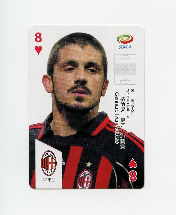 #TN07192 GENNARO IVAN GATTUSO Stars of Series A Calcio Card | eBay