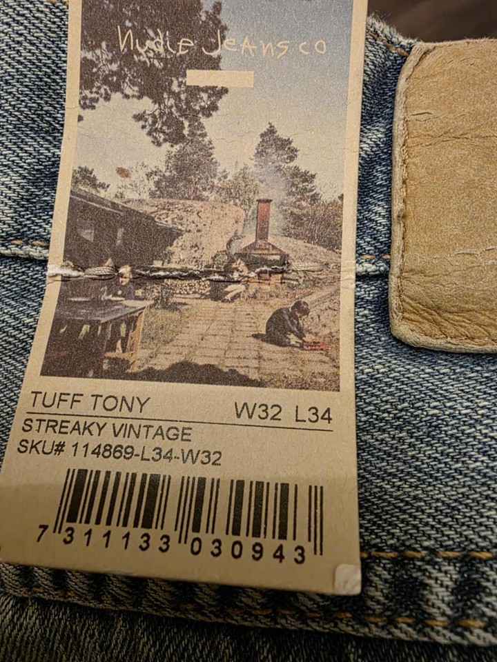 Nudie Jeans Tuff Tony Streaky Vintage W32 L34 RRP £145 | eBay UK
