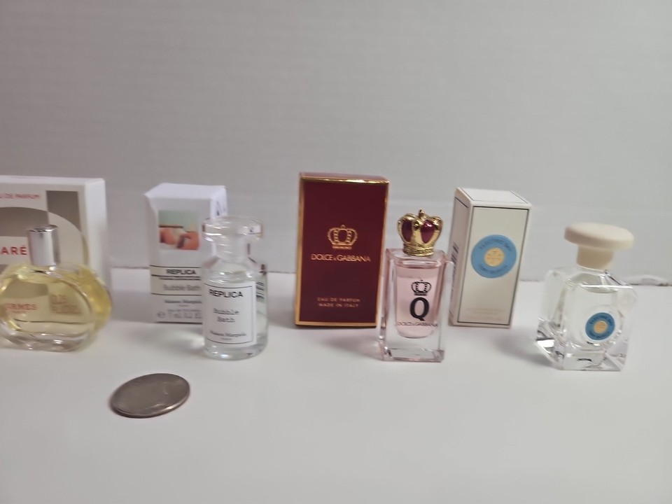 Huge 5 Lot Women's Designer High Perfume Fragrance Mini Bottles ...