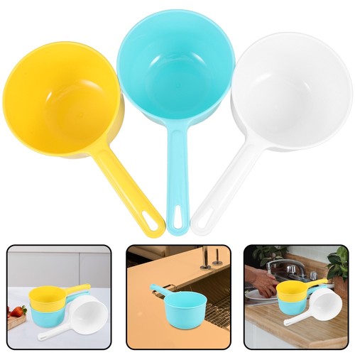 3 Pcs Louche À Eau De Bébé Voyage Cuillère Bain Louches D'eau Cuisine ...