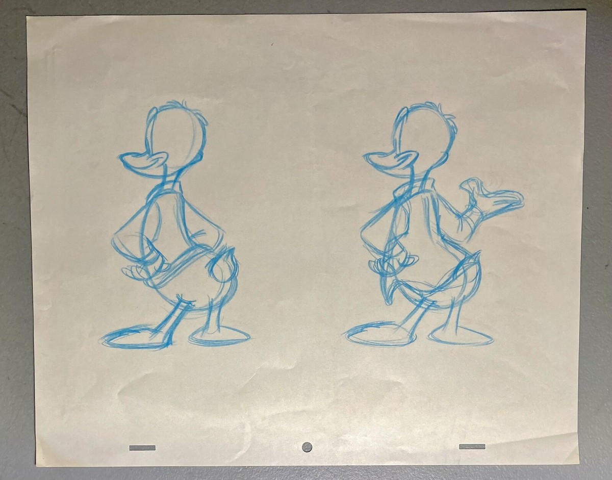 Pencil Sketches Of Donald Duck