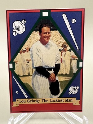 LOU GEHRIG 1992 Delphi The Luckiest Man #9852-INBC - NM/MT - Yankees | eBay