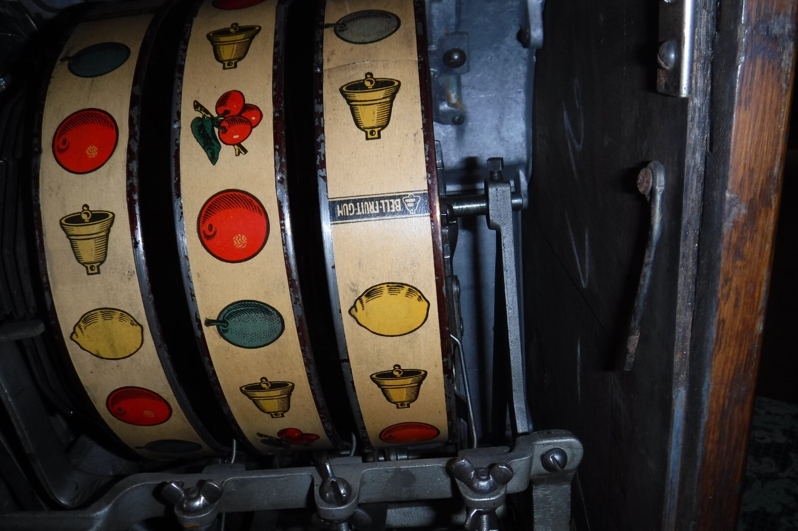 Antique JENNINGS MFG CO ROCKOLA coin op SLOT MACHINE PAT DATE JAN 17 22 ...