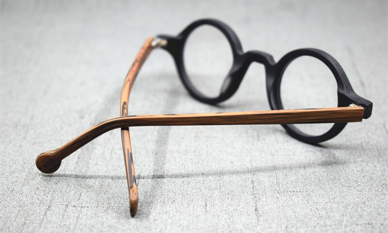 Small Round 38mm Full Rim Eyeglass Frames Acetate Hand Made Glasses ...