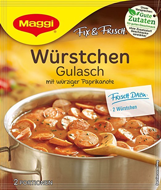 20 x Maggi Fix Würstchen Gulasch ( Maggi Sausage Mix ) New from Gemany ...