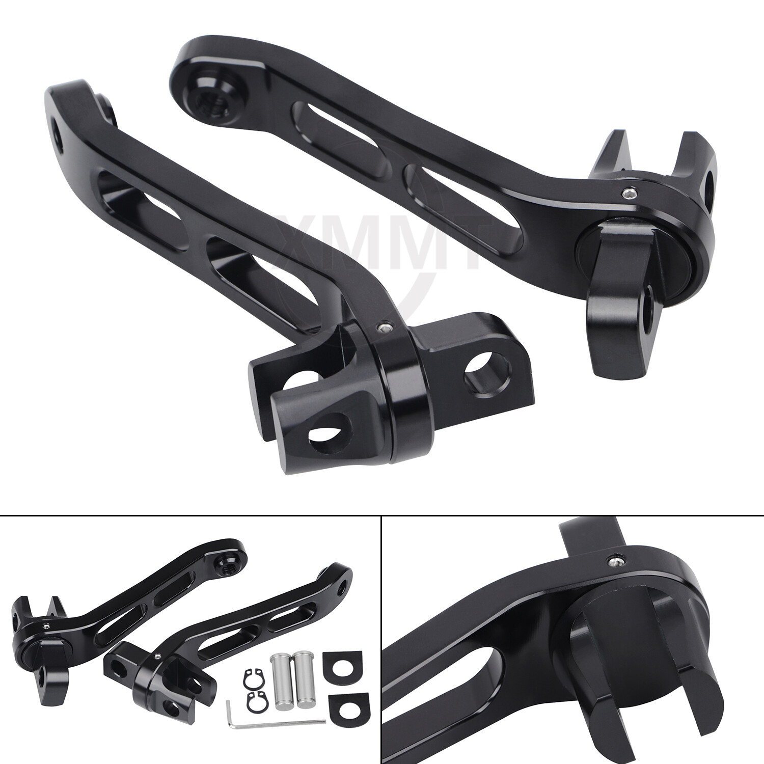 Male Mount Heel Rests Driver Foot Peg Bracket For Harley Softail ...