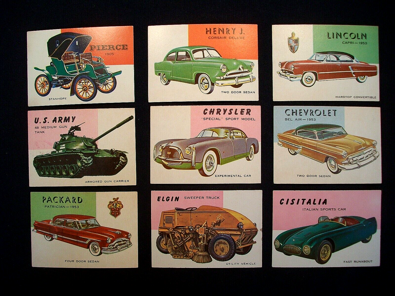 1954 Topps WORLD ON WHEELS cards NM/NM-MT + QUANTITY U PICK READ BEFORE ...