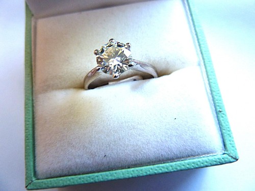 diamond. solitaire 1.22 ct ring ladies. 18ct solid gold. my ref no is ...