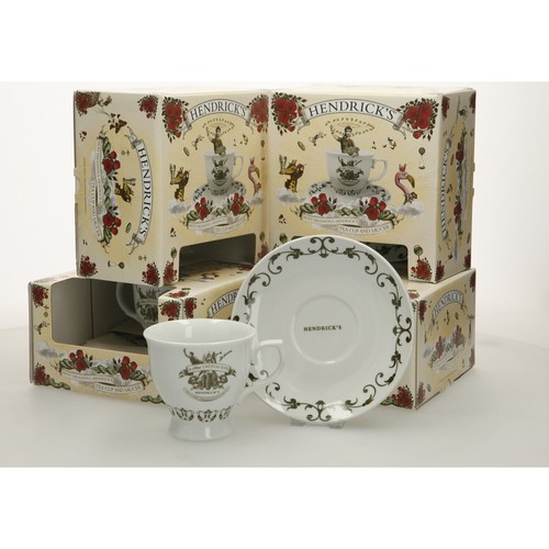 4 x Hendricks Gin Tea Cup And Saucer Brand New In Box | eBay
