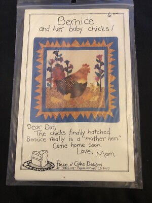 Piece O’ Cake Designs Quilt Pattern Bernice & Baby Chicks | eBay
