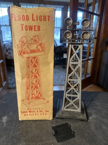 Marx Water Tower/Flood Light Towers/Signal with Original Box | eBay