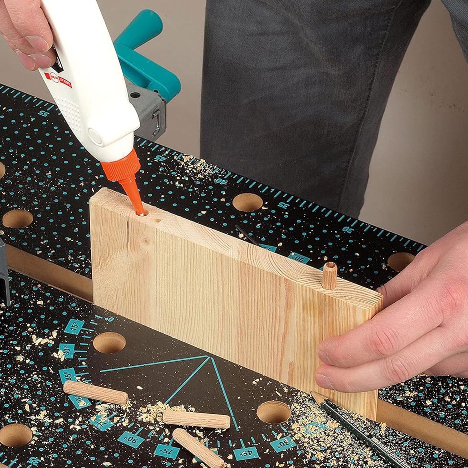 wolfcraft Dowelmaster-Dowel Gauge for Wood Joints with 6, 8, 10 mm ...