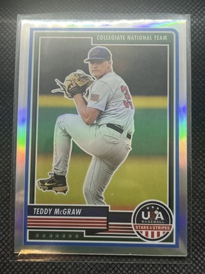 2023 PANINI STARS & STRIPES SILVER REFRACTOR #75 TEDDY MCGRAW | eBay