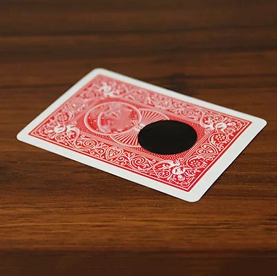Magic Trick Color Changing Card With Vanishing Black Hole Close Up ...