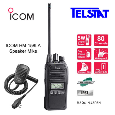 ICOM IC-41Pro (Replaces IC-41W) 5W UHF CB radio + Genuine ICOM HM-158LA ...
