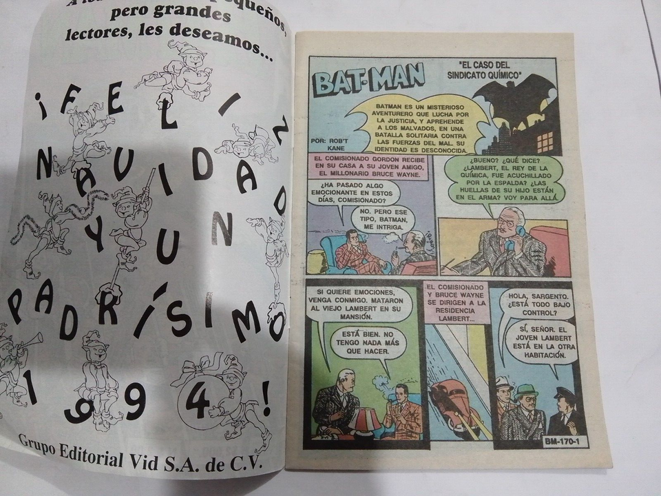 Batman Mexican Comic book Batman's first comic in spanish Breyfogle's ...