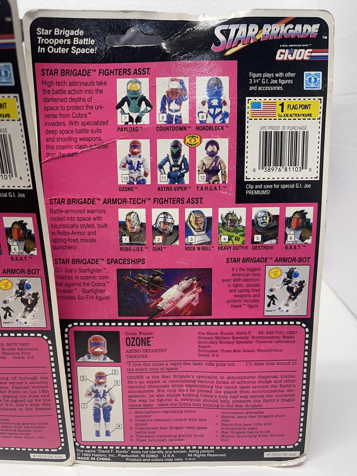 VINTAGE G.I. JOE STAR BRIGADE ACTION FIGURE LOT (3) PAYLOAD, ASTRO VIPER, OZONE 38976811054| eBay