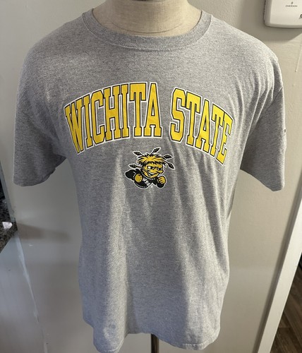 Wichita State Shockers Basketball Men's Large Russell Athletic Logo Tee ...
