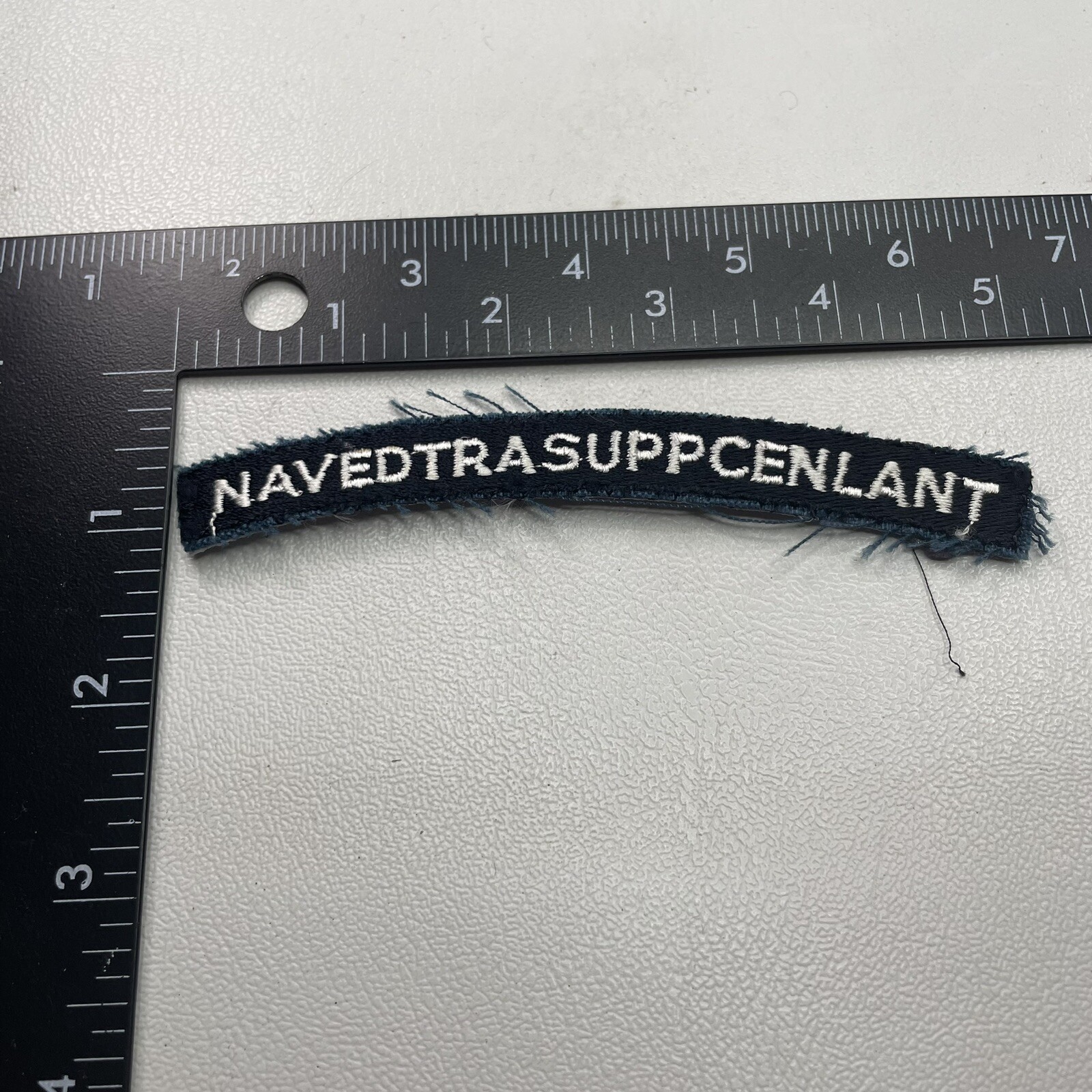 Navy Tab Patch NAVEDTRASUPPCENLANT (Rocker, UIM) Naval Education ...