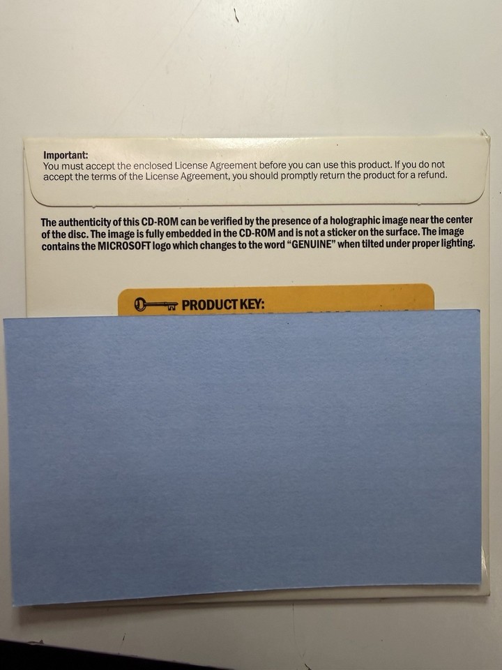 Microsoft Windows 98 Upgrade – Factory Sealed Retail CD – Vintage ...