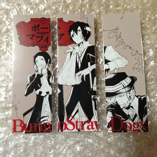 Bungo Stray Dogs Novelty Bonus Bookmark Akutagawa Ryunosuke Dazai Chuya ...