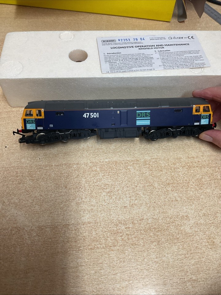 Hornby R2353 Direct Rail Services Co-Co Diesel Electric Class 47 Loco ...
