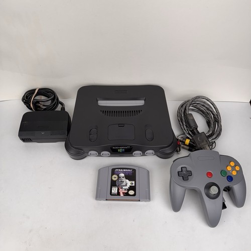 N64 Nintendo 64 Console Bundle Lot With 1 Star Wars Game 1 Controller ...