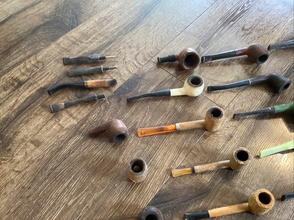 24 Vintage Smoking Pipe Lot Stubby Whitehall Grand Duke Marxman Dr ...
