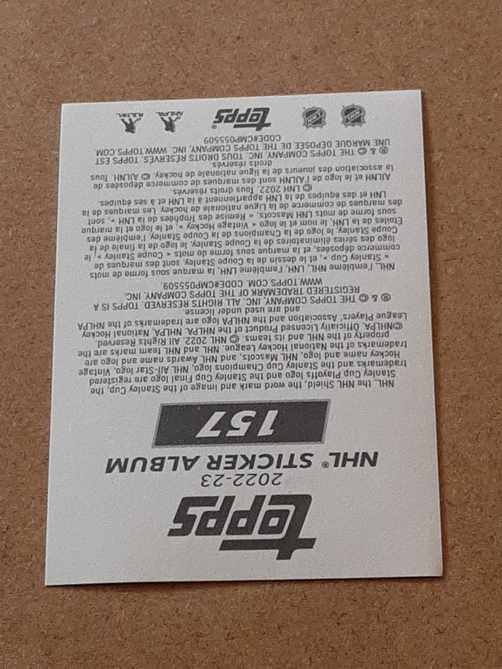 Joe Pavelski Dallas Stars 2022-23 Topps Stickers #157 NHL Hockey ...