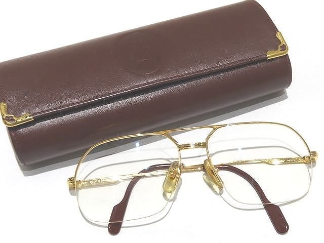 Cartier Trinity Half Rim Glasses Frames From Japan - Gem