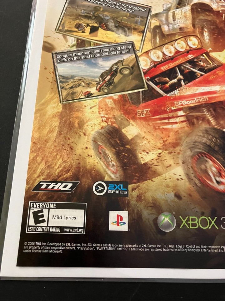 Baja: Edge Of Control - Offroad Racing Gaming Print Ad / Poster / Wall ...