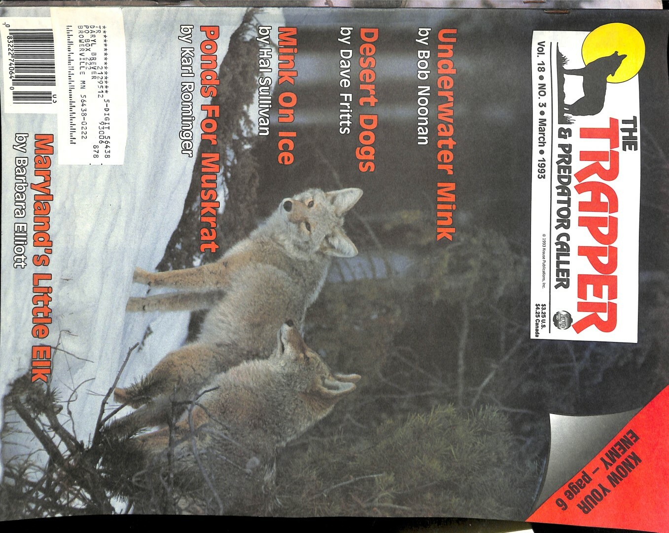 Trapper and Predator Caller, March 1993 | eBay