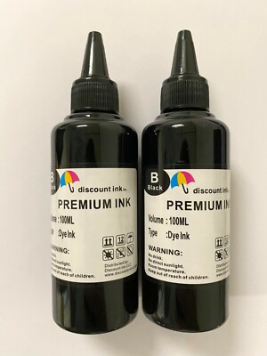 2x100ml refill ink for Canon cartridge PG-243 CL-244 PIXMA MX492 MG2520 ...