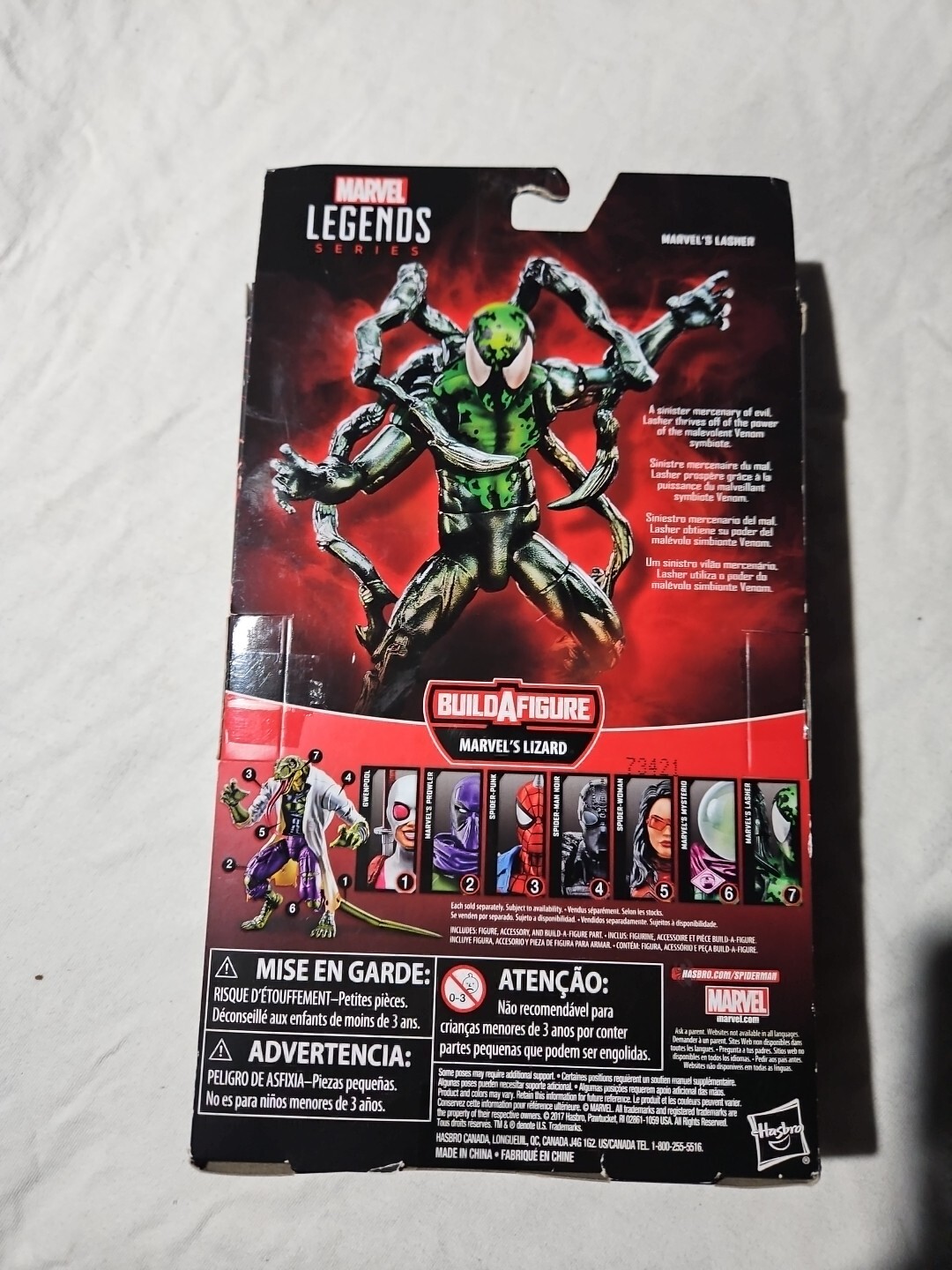 Hasbro Spider-Man Legends 6" Marvel's Lasher Action Figure for sale ...