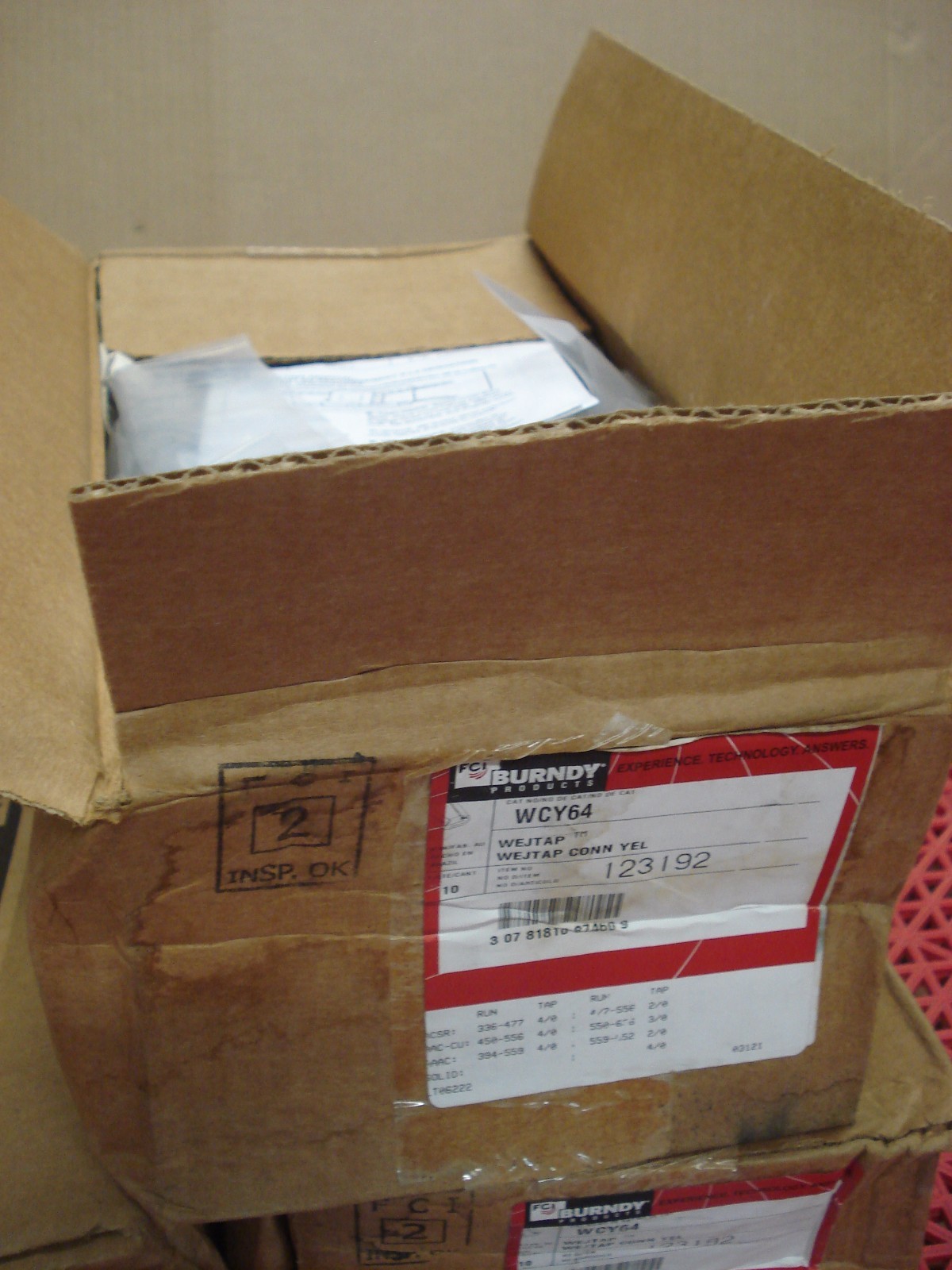 Lot of 10 Burndy WCY64 WEJTAP Connector 123192 NEW | eBay