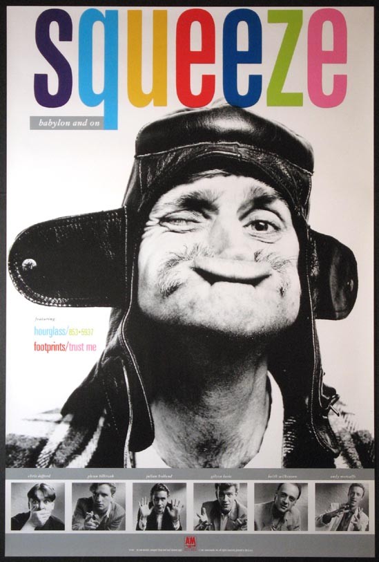 SQUEEZE BABYLON AND ON 1987 PROMO POSTER | eBay