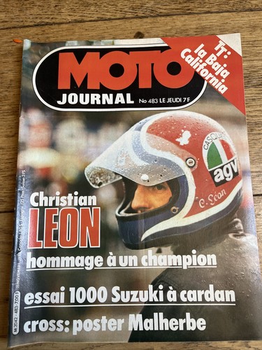 MOTO JOURNAL 483 HONDA XR 250 R 500 Pro-Link SUZUKI GS 1000 G Christian ...