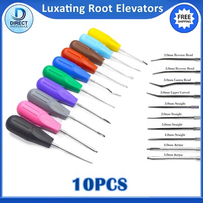 10PCS Luxating & Periotome Kit – Smooth Root Extraction, Vibrant Grip ...