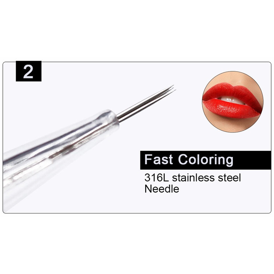 Eyebrow Tattoo Needle Microblading Permanent Makeup Cartridge Needles ...