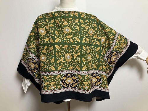 Old Cloth Furoshiki Remake Blouse Poncho Vest Cotton Loose Large 4L | eBay