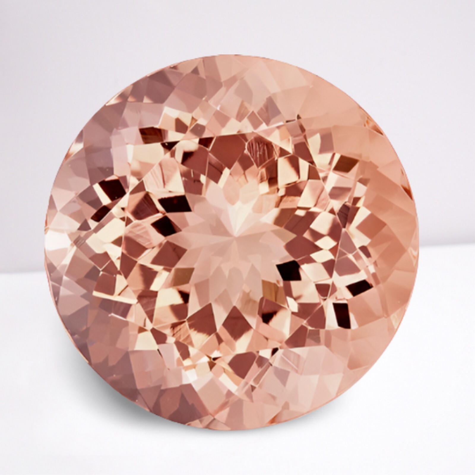 VVS Morganite Round Cut Gemstone 8 mm - 1.85 Ct Flawless Gemstone | eBay