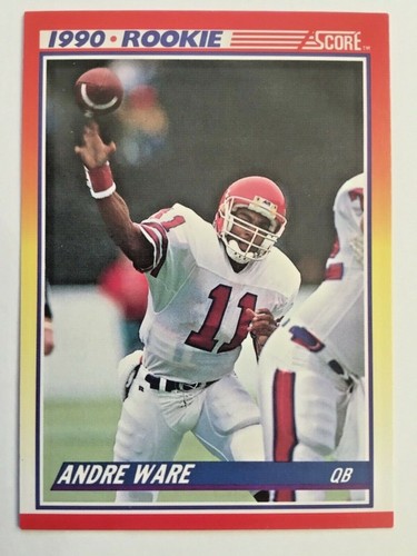 Andre Ware, Houston Cougars Detroit Lions, 1990 Score #292, ROOKIE CARD ...